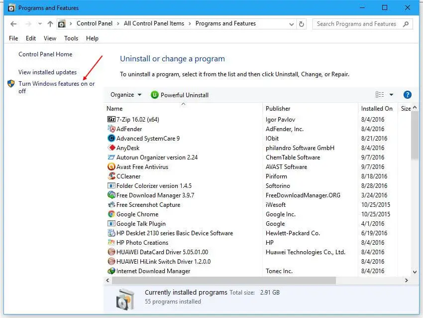 How to Install and Uninstall Windows 10 optional features ...
