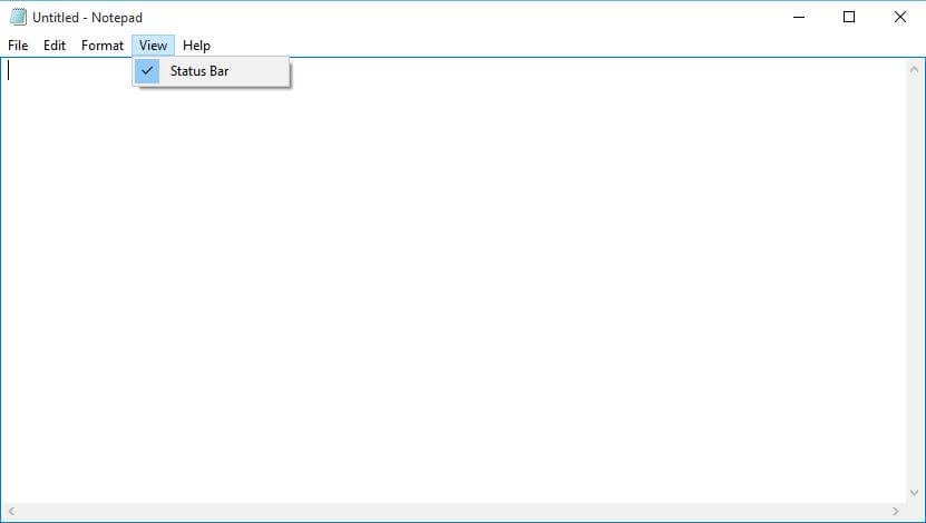 How to Enable Status Bar in Notepad on Windows 10/8/7? | RouterUnlock.com